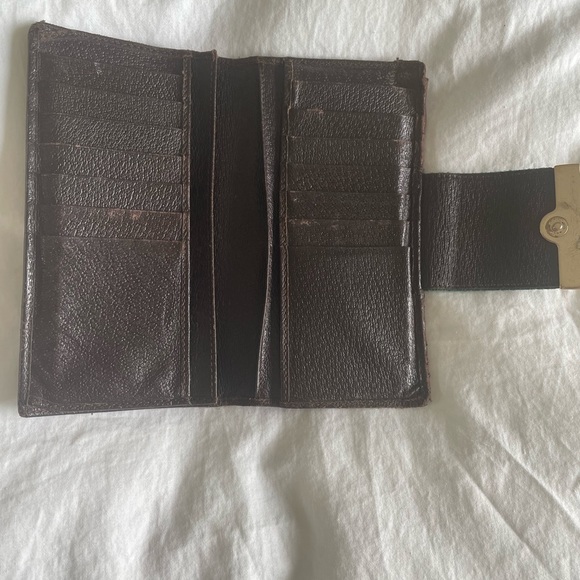 Gucci | Bags | Gucci Long Wallet With Snap Closure Lays Flat | Poshmark